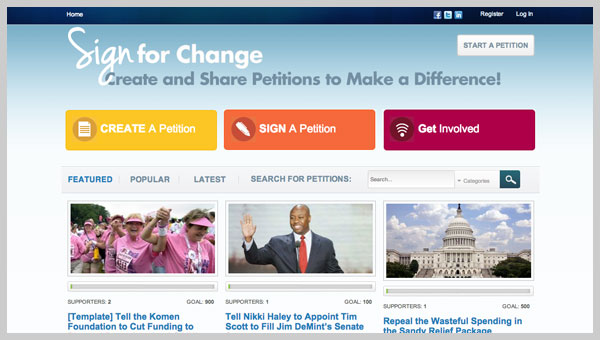 Sign for Change - The Liberty Lab